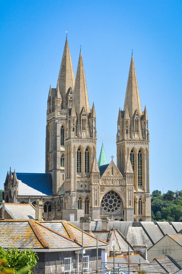 Truro Cathedral Cornwall England Stock Image - Image of scenic ...