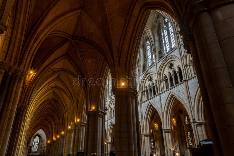 Truro cathedral editorial stock photo. Image of indoor - 198374303