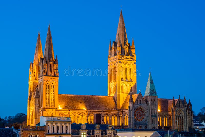 Truro Cathedral stock image. Image of england, buildings - 22301291