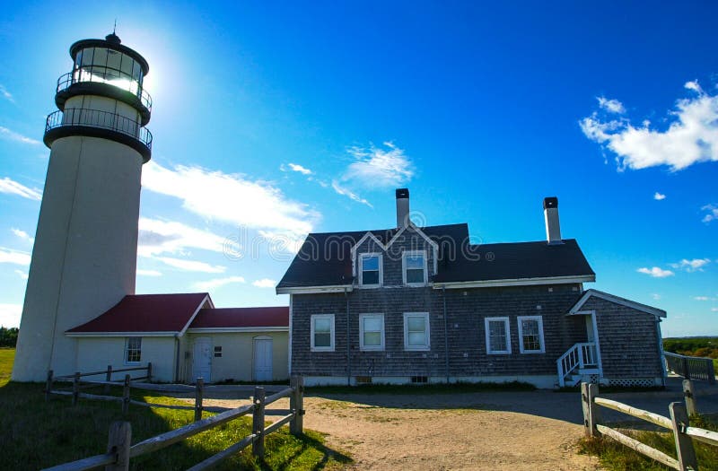 Truro Lighthouse, Truro, MA. Editorial Photo - Image of landmark ...