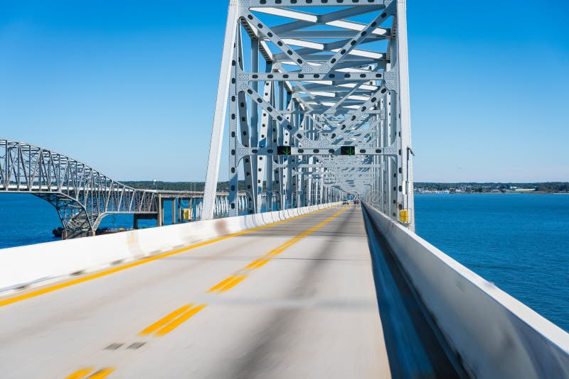 Truss bridge over water stock photo. Image of automobile - 106245082