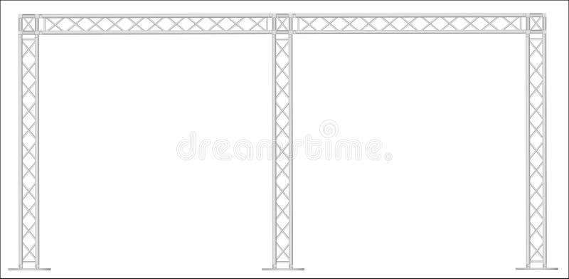 Truss Frame,sign Hanging Structure,stage Truss Stock Vector ...