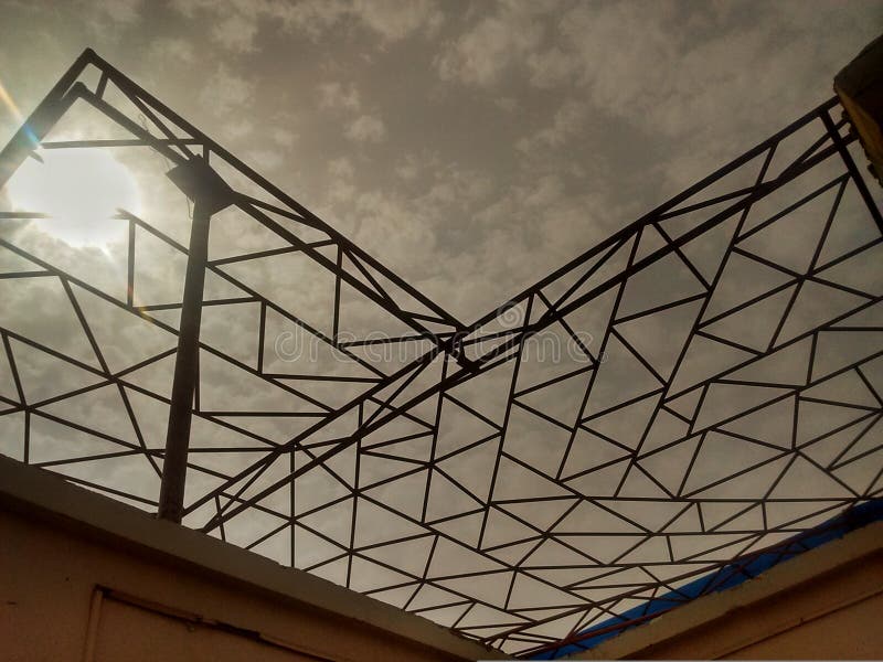 Truss Geometry Sky Architecture Stock Image - Image of architecture ...