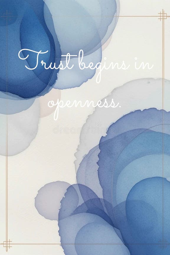 Trust – Abstract Watercolor Emotion Card Stock Illustration ...