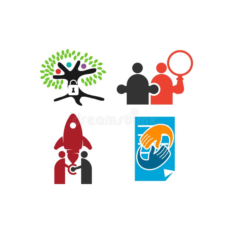 Trust Commitment Teamwork Together Business Illustration Vector Stock ...