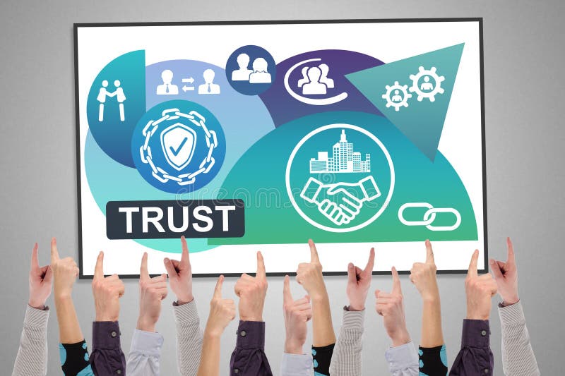 Trust Concept on a Whiteboard Stock Image - Image of trust, reliability ...