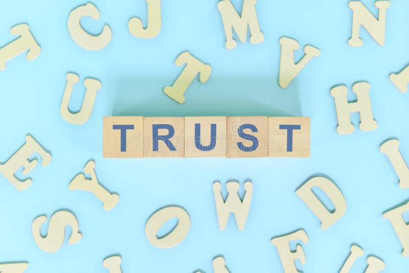Trust Core Values Concept In Business Company And Organization Word