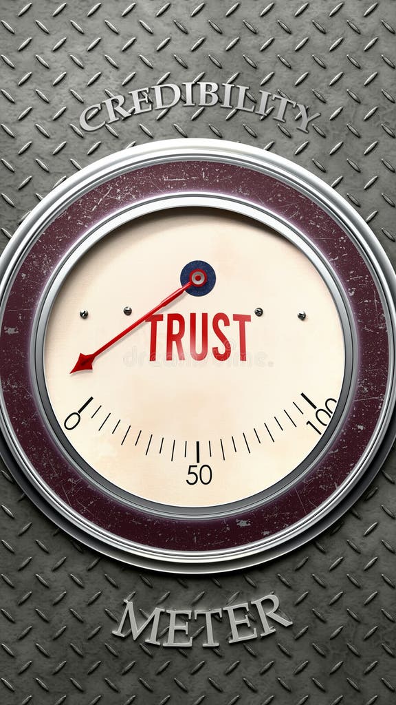 Trust and Credibility that Hits less Than Zero, Very Low Level of Trust ...