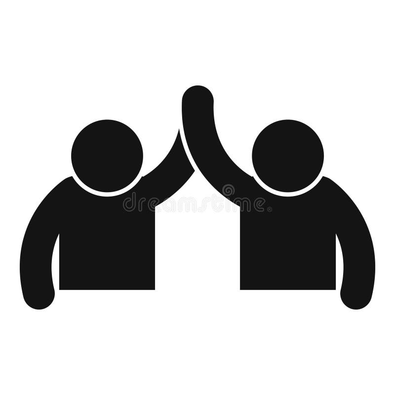 Trust Group Work Icon Simple Vector. Social Business Stock Vector ...