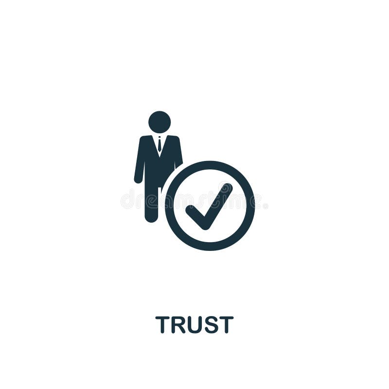 Trust Icon. Premium Style Design from Influencer Icon Collection. Pixel ...