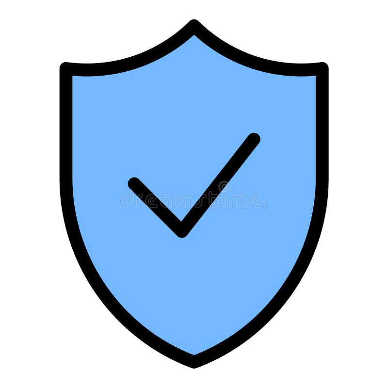 Trust Icon Reliability and Integrity in Flat Line Color Style Stock ...