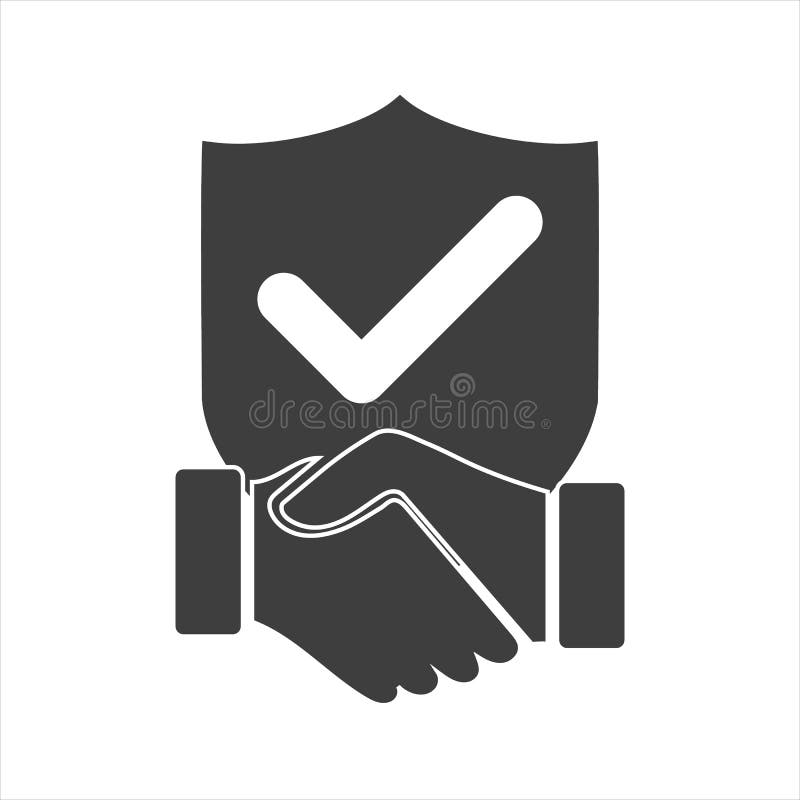 Trust Icon Vector. Handshake Icon. Partnership and Agreement Symbol ...