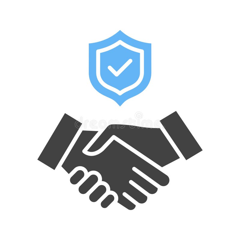 Trust Icon Vector. Handshake Icon. Partnership and Agreement Symbol ...