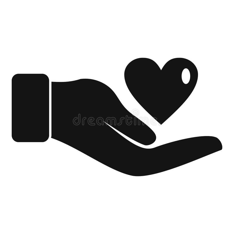 Trust Keep Love Icon Simple Vector. Hand Heart Stock Vector ... Trust Keep Love Icon Simple Vector. Hand Heart Stock Vector ...