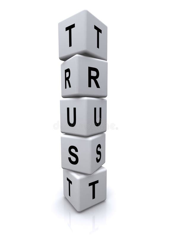 Trust letter cubes stock image. Image of letters, expectations - 20018277