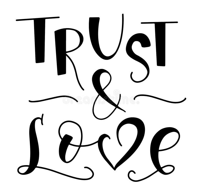 Trust Love Medallion Icon, Outline Style Stock Vector - Illustration of ...