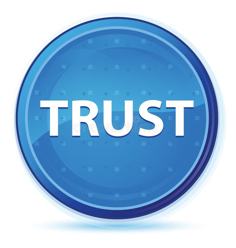 Trust Midnight Blue Prime Round Button Stock Vector - Illustration of ...