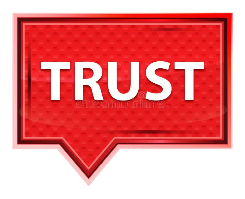 Trust Misty Rose Pink Banner Button Stock Illustration - Illustration ...