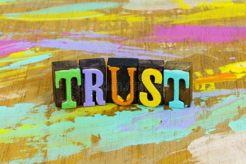 Trust People and Team Partnership Work Teamwork Together Stock Image ...