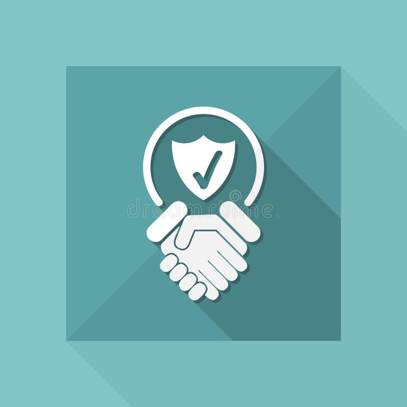 Trust for protection stock vector. Illustration of icon - 119144636