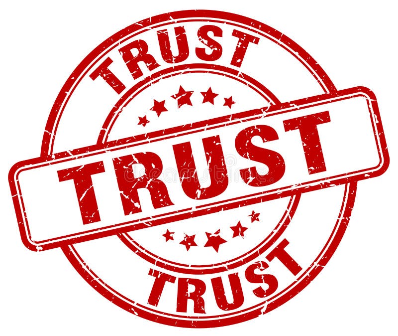 Trust Red Grunge Round Rubber Stamp Stock Vector - Illustration of ...