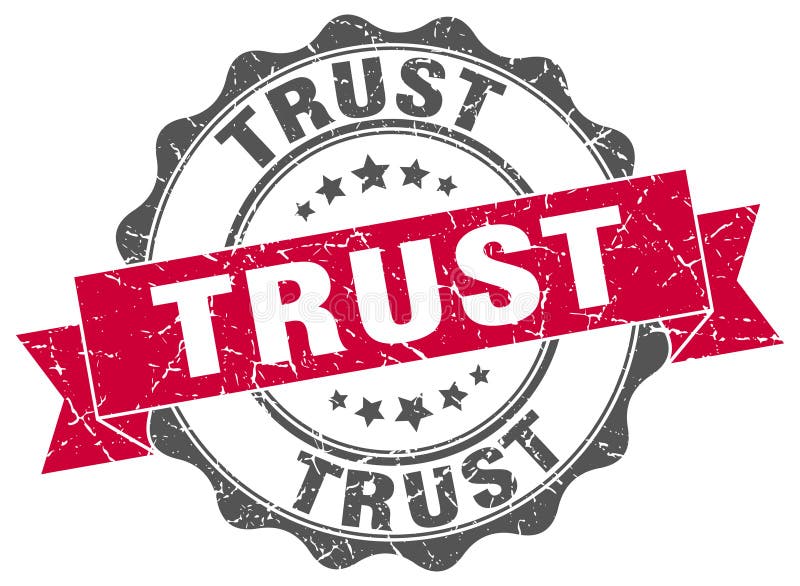 Trust seal. stamp stock vector. Illustration of vector - 119878845