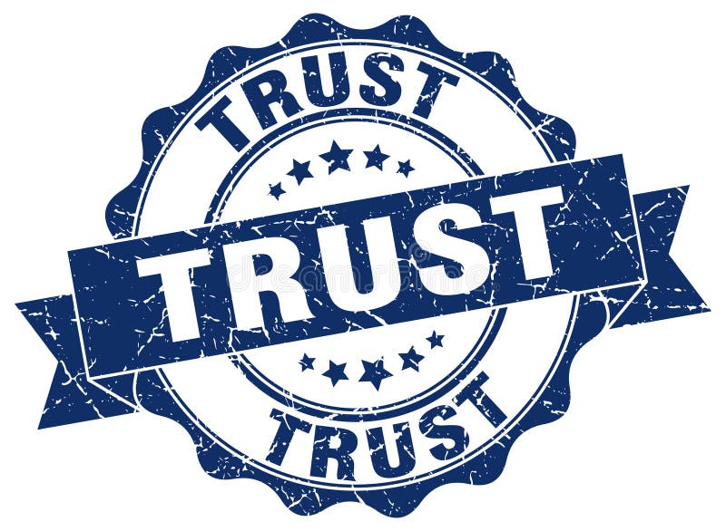 Trust seal. stamp stock vector. Illustration of white - 120314871