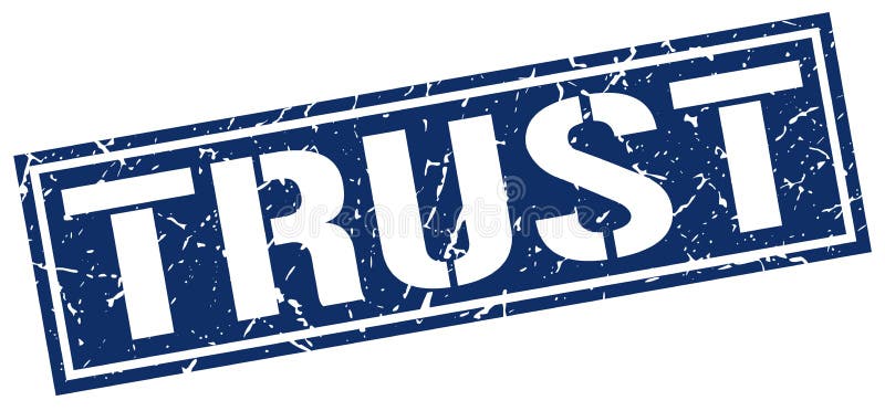 Trust square grunge stamp stock vector. Illustration of background ...