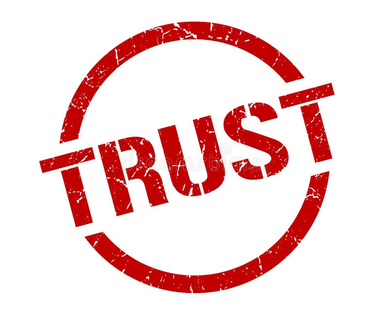 Trust stamp stock vector. Illustration of sticker, stencil - 136961557
