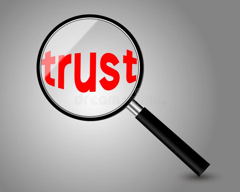 Trust stock illustration. Illustration of business, decor - 44357747
