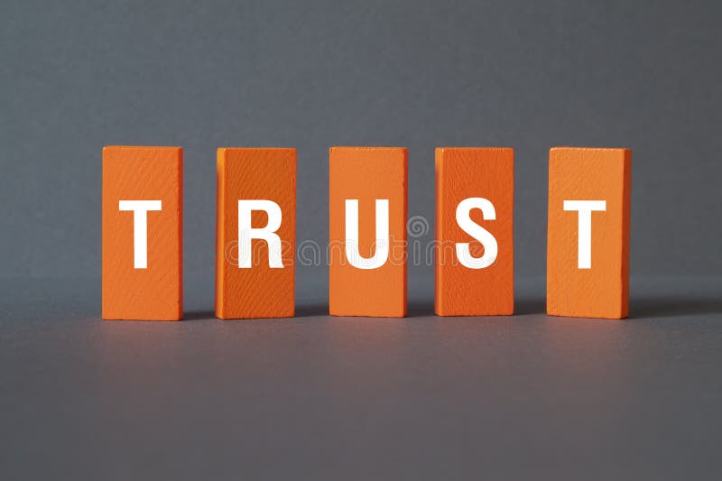 Trust - Word Concept on Building Blocks, Text Stock Image - Image of ...