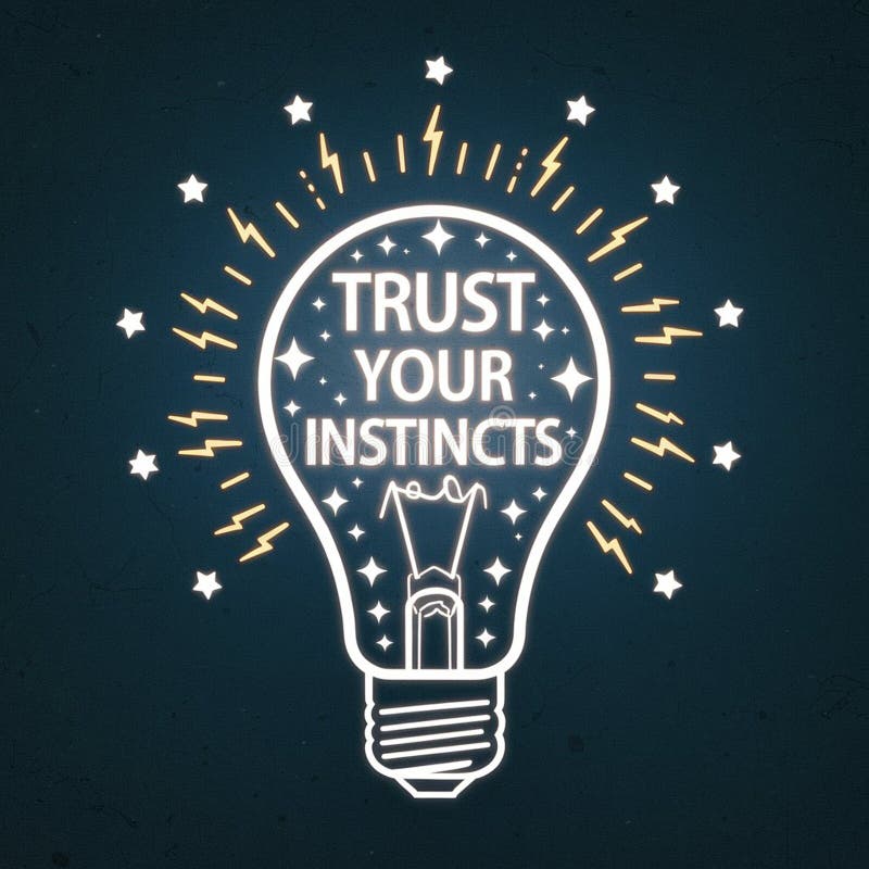 "Trust Your Instincts." Premium Vector Stock Illustration ...