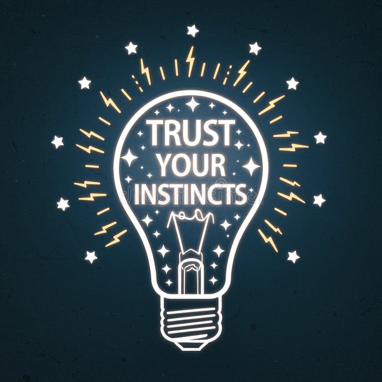 "Trust Your Instincts." Premium Vector Stock Illustration ...
