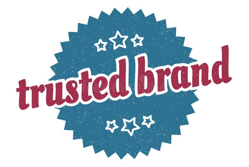 Trusted Brand Sign. Trusted Brand Vintage Retro Label Stock Vector ...