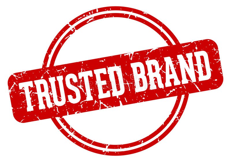 Trusted brand stamp stock vector. Illustration of vintage - 347686048
