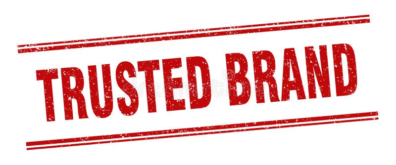 Trusted Brand Stamp. Trusted Brand Square Grunge Sign Stock Vector ...