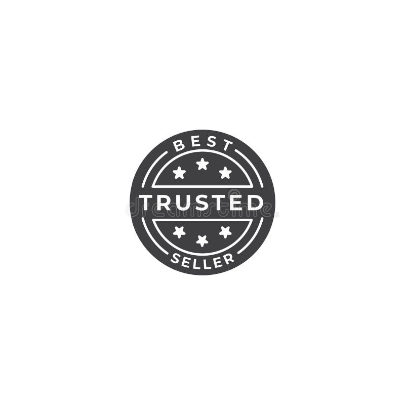 Trusted, Recommended Seller Stamp. Vector Logo Icon Template Stock ...