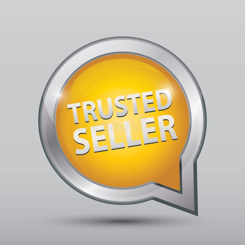 Trusted Seller Sign. Vector Illustration Decorative Design Stock Vector ...