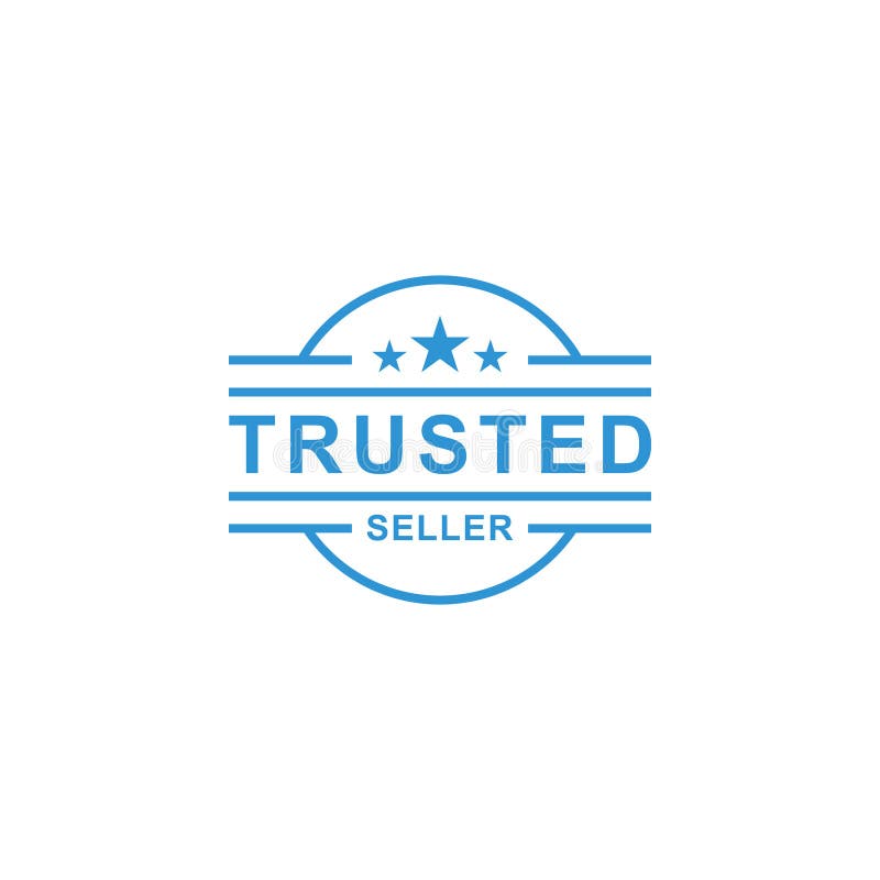 Trusted Seller Stamp Icon Vector Design Stock Vector - Illustration of ...