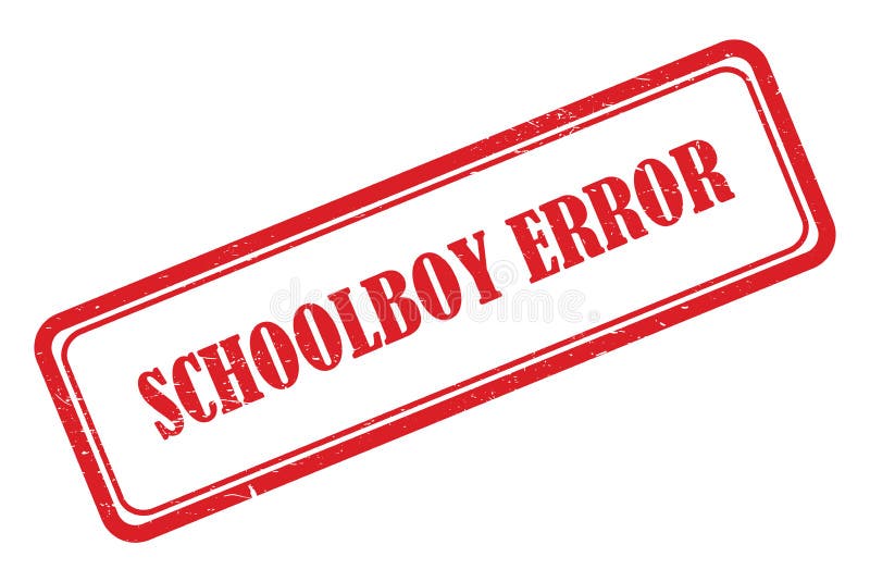 Schoolboy Error Stock Illustrations – 45 Schoolboy Error Stock ...