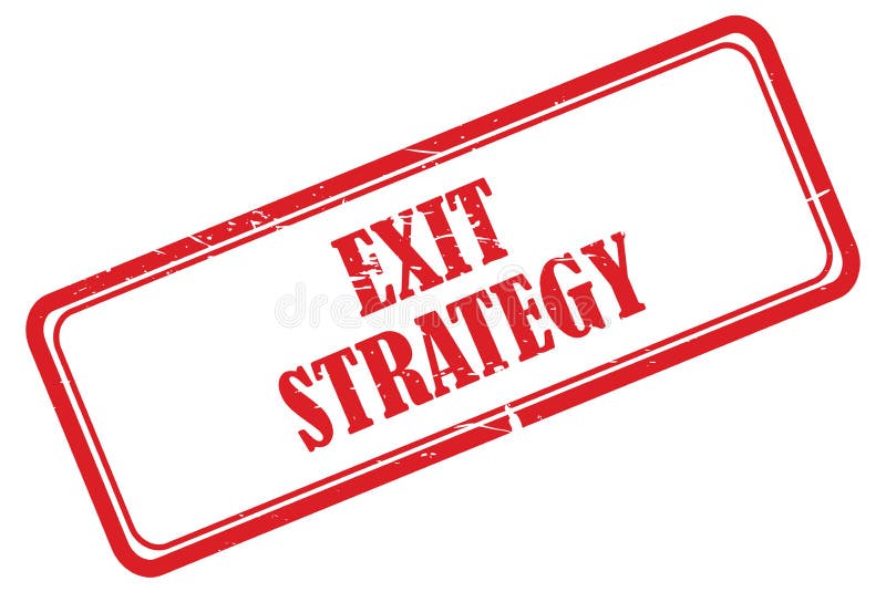 Exit Strategy Icon, Label. Emergency, Protection. Vector Stock ...