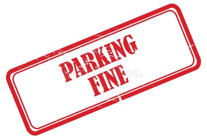 Parking Fine Icon in Flat Style Isolated on White Background. Parking ...