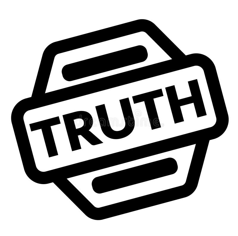 Truth black stamp stock vector. Illustration of idea - 124059655