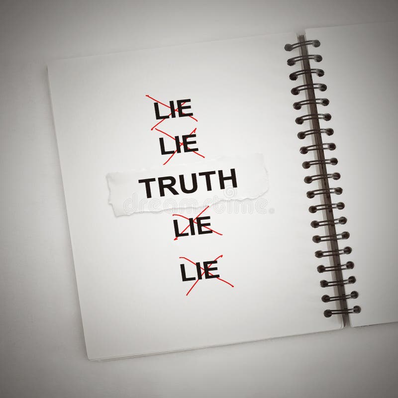 Finding Truth Amongst the Lies Stock Image - Image of concept, green ...