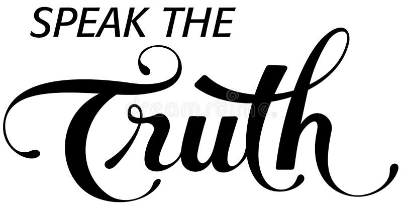 Truth - Custom Calligraphy Text Stock Vector - Illustration of artistic ...