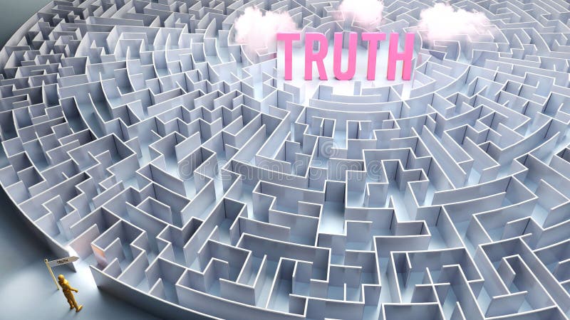 Truth and a Difficult Path To Reach it Stock Illustration ...