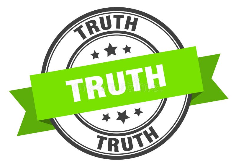 Truth label stock vector. Illustration of isolated, vector - 158942859