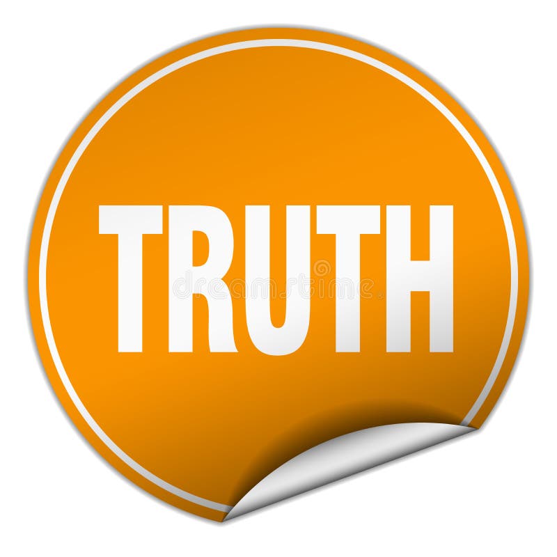 Truth Orange 3d Speech Bubble Stock Vector - Illustration of peel ...