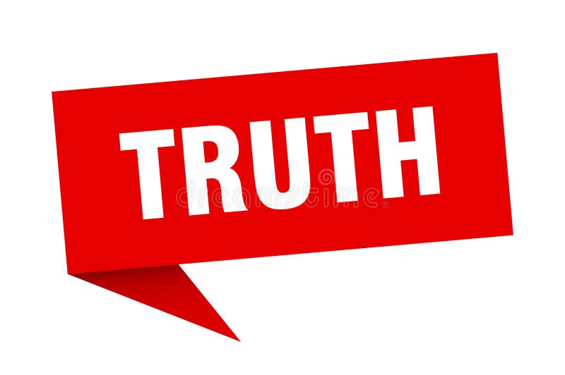 Truth speech bubble. stock vector. Illustration of ribbon - 153891375