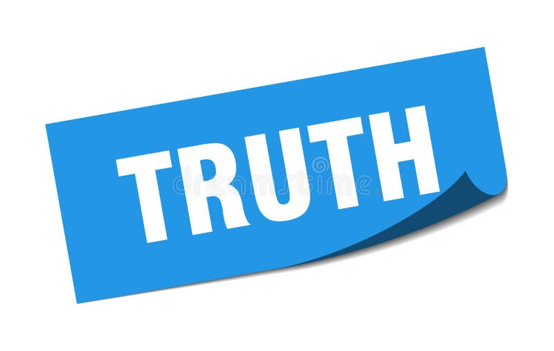 Truth sticker. stock vector. Illustration of truth, notice - 153944231
